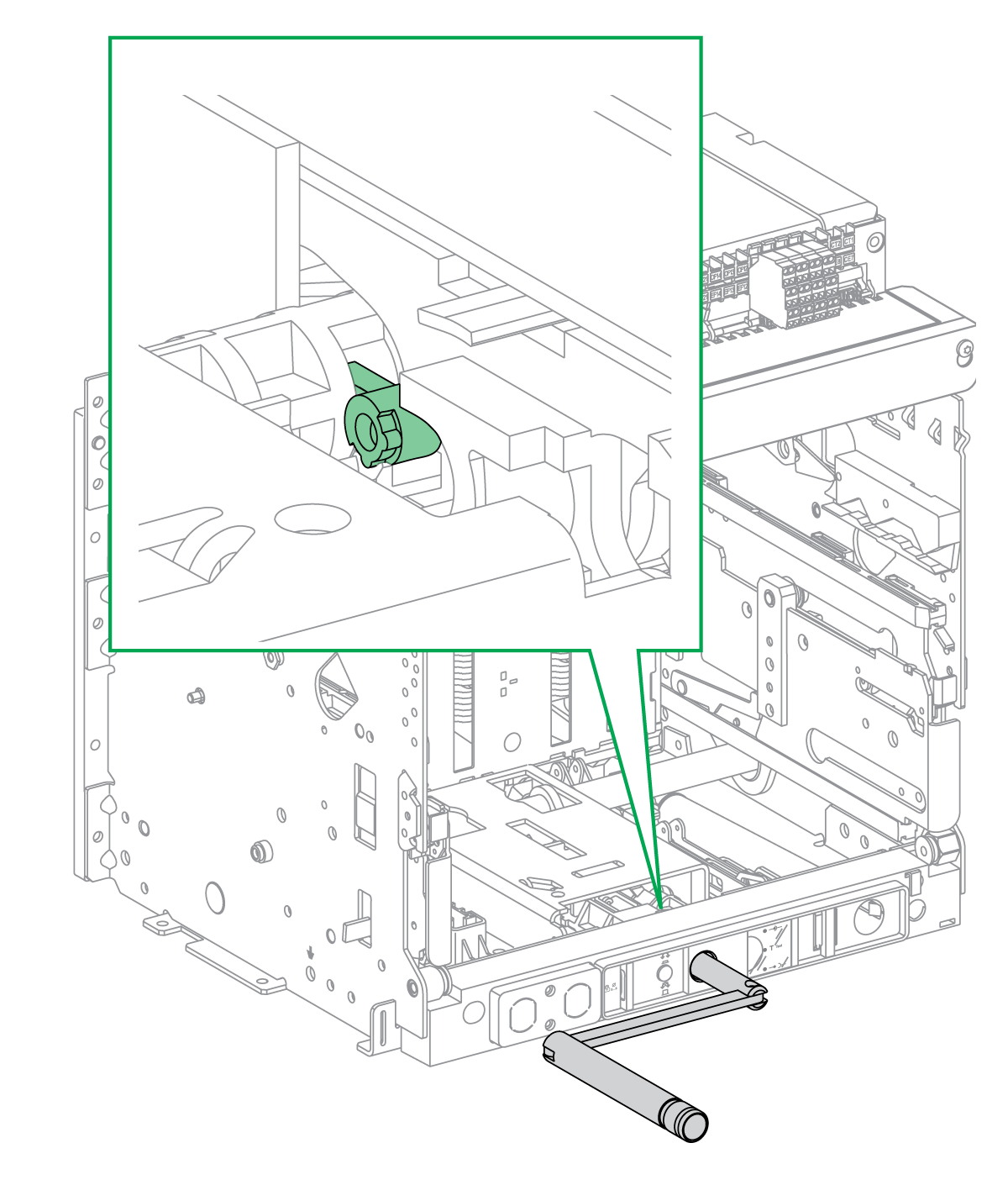 Chassis Locking in Any Position - EasyPact MVS2 TS Circuit Breaker User ...
