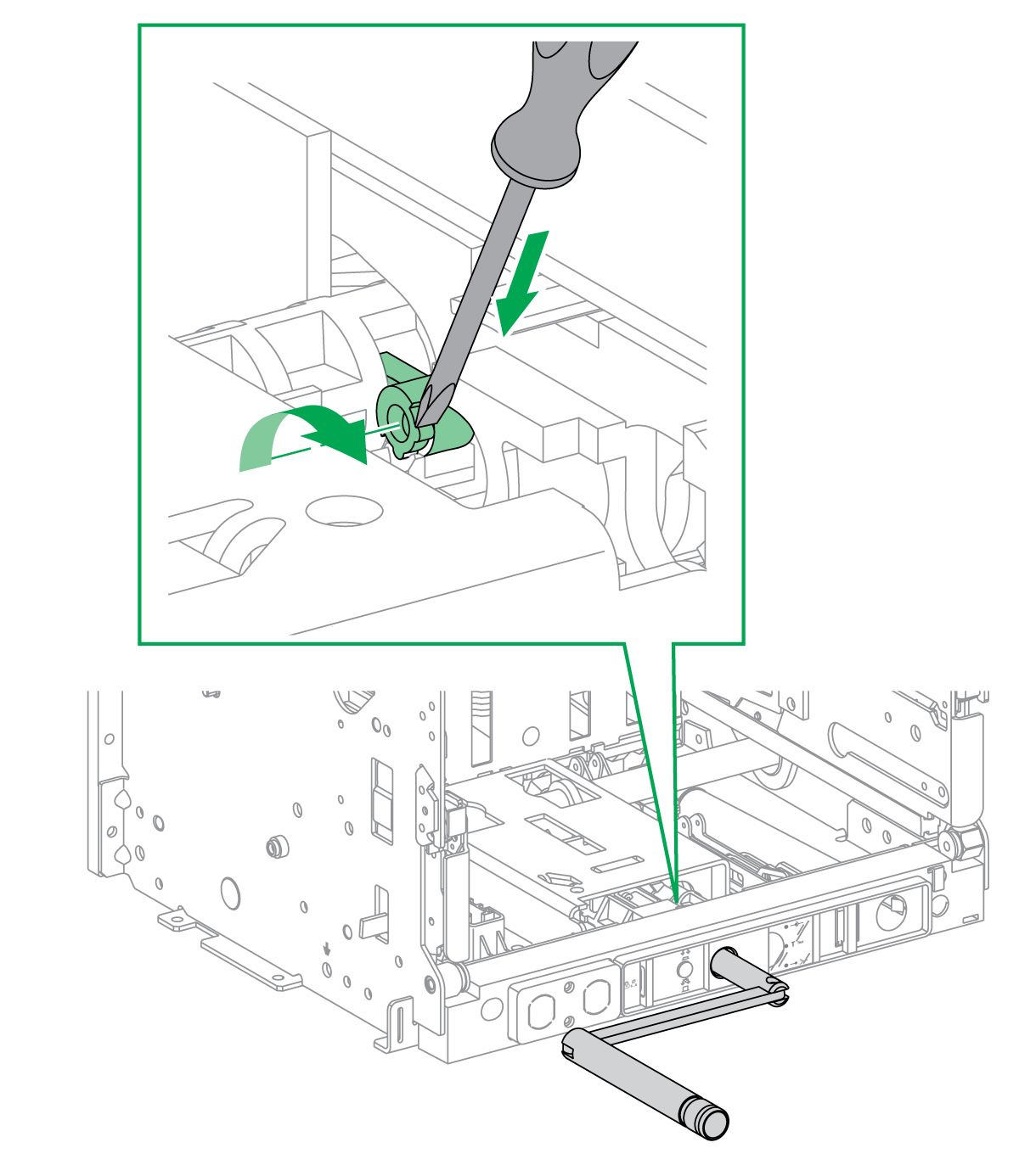 Chassis Locking in Any Position - EasyPact MVS2 TS Circuit Breaker User ...